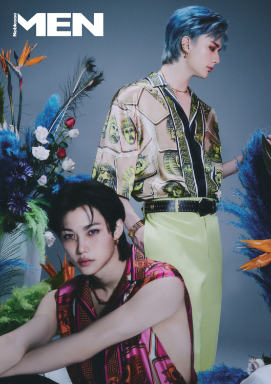 2023 S/S 베르사체와 함께한 스트레이키즈 화보 | MEN Noblesse